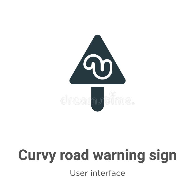 Curvy Road Sign Stock Illustrations – 390 Curvy Road Sign Stock ...