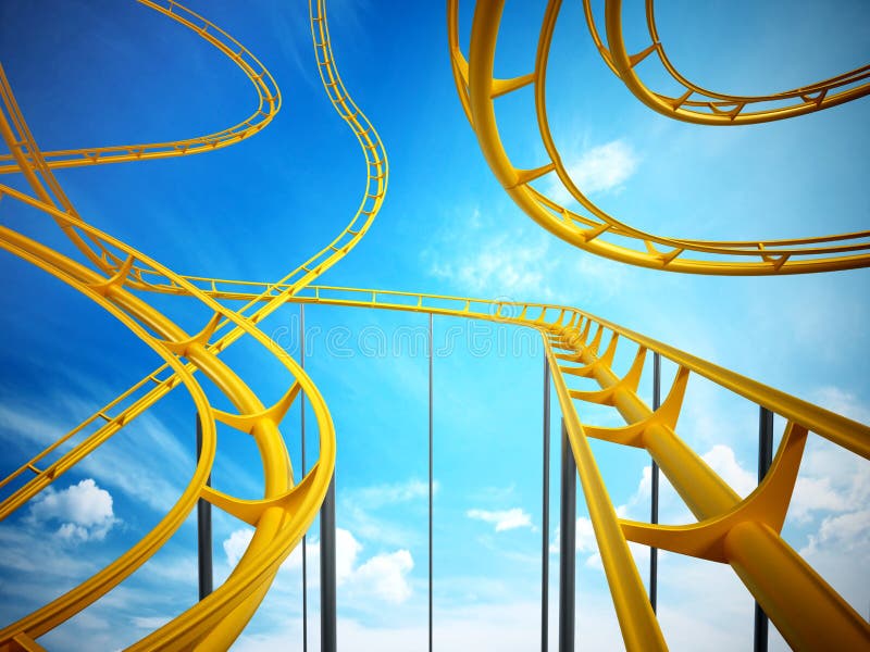 Roller Coaster Loop Stock Illustrations – 408 Roller Coaster Loop Stock ...