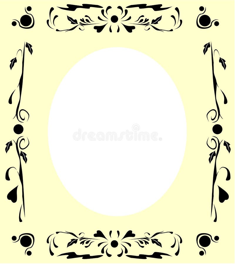 Curvy text frame vector stock vector. Illustration of elegance - 42842166