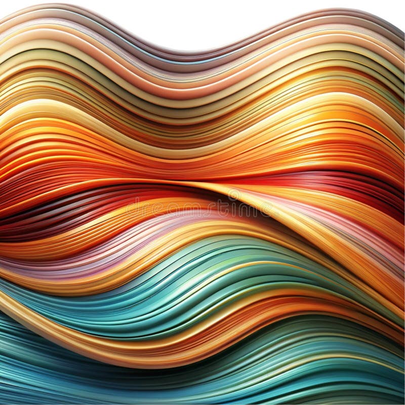 Curvy Wave Background Texture Isolated Stock Illustration ...
