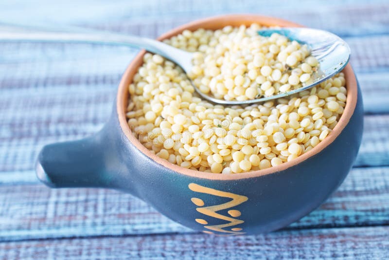 Cus-cus stock image. Image of cereal, isolated, brown - 46314001