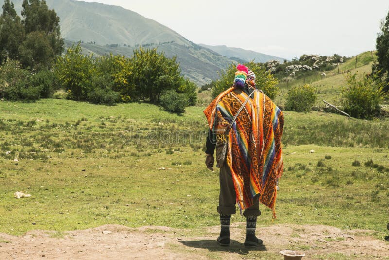 Cusco, PerÃº; December 20, 2018, Native Man, Peruvian Elder, in Ritual ...