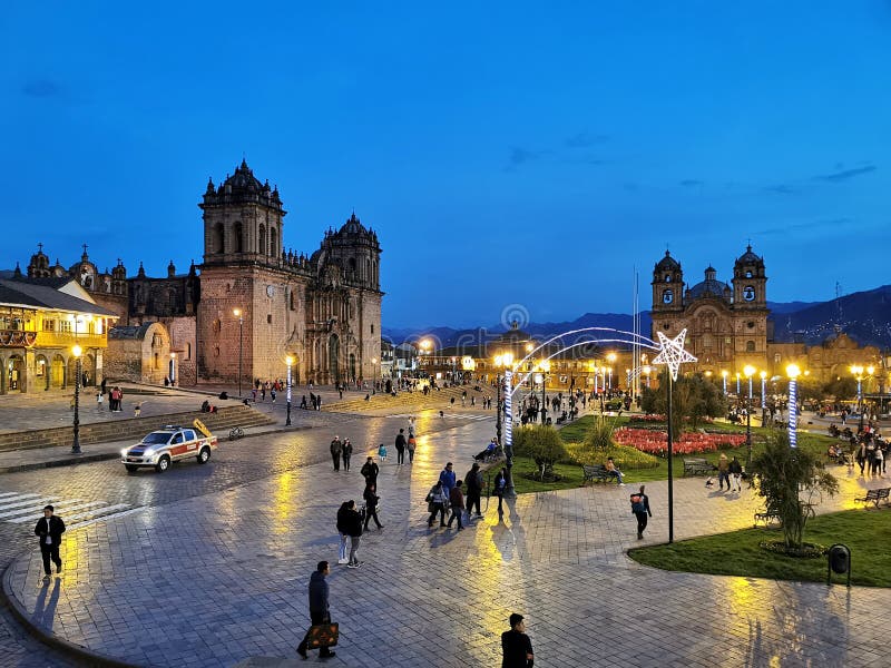 Cusco, Peru â€“ December 5 ,2019 the Atmosphere of the City Center of ...