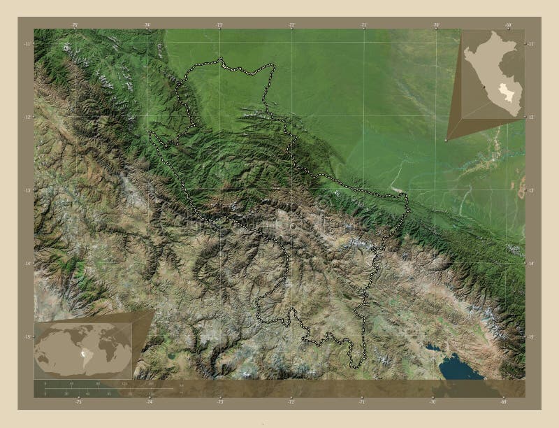 Cusco, Peru. High-res Satellite. Capital Stock Illustration ...