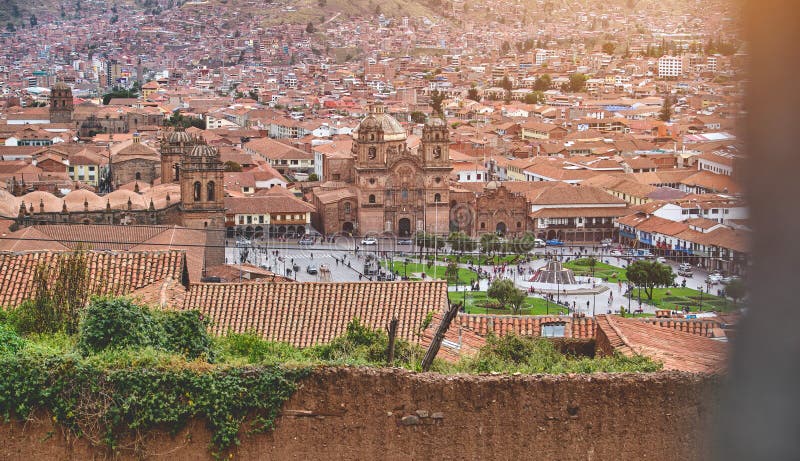 Cusco, Peru the Historic Capital of the Inca Empire. Plaza De Armas ...