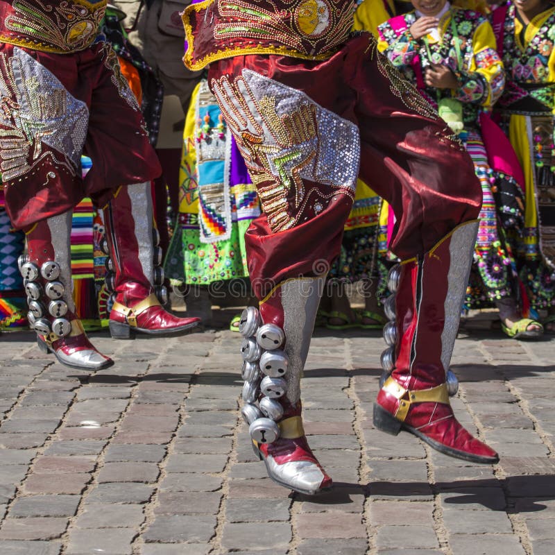 CUSCO - PERU - JUNE 06, 2016 : Peruvian Dancers at the Parade in ...