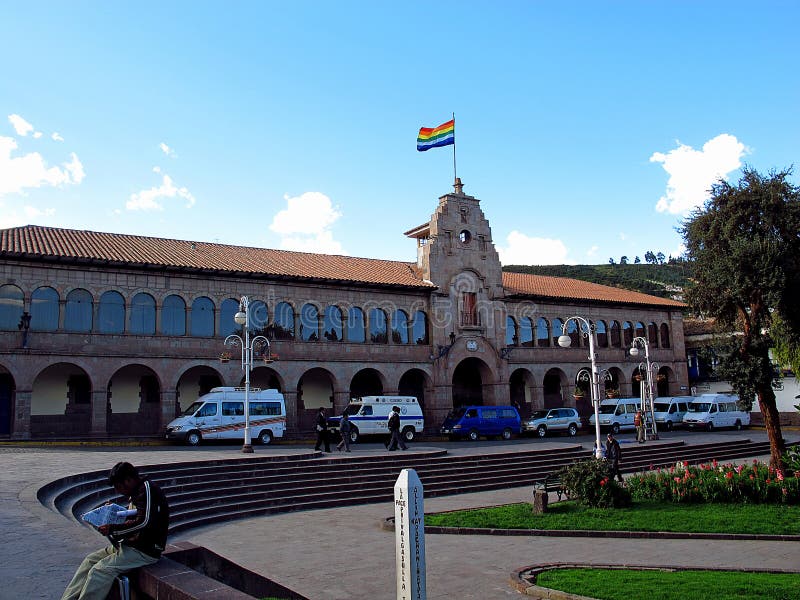 Cusco, Peru - 05 May 2011: the Flag of Inka Cusco, Peru Editorial Stock ...