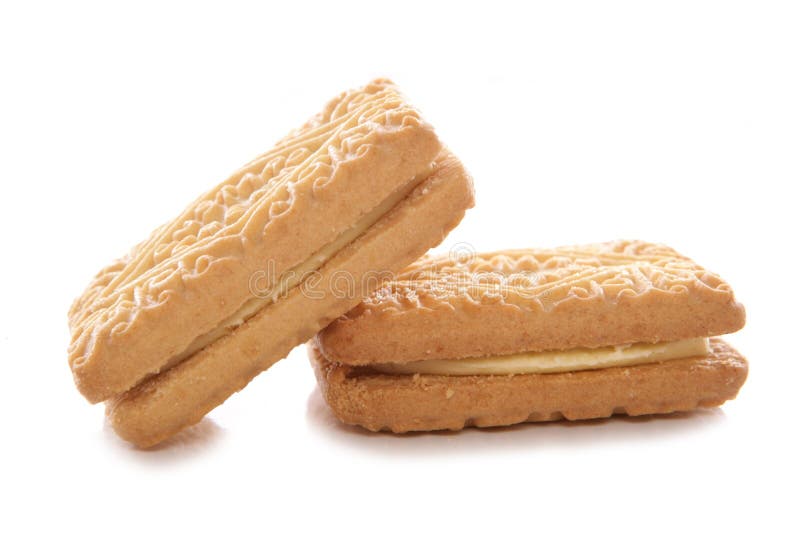 Custard cream biscuits stock image. Image of biscuit - 15900301