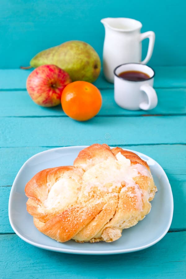 Custard plunder stock photo. Image of baked, vanilla - 166556806