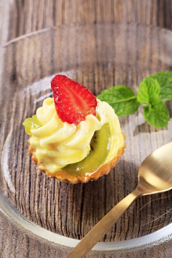 Custard tartlet stock photo. Image of dessert, fruit - 22694190
