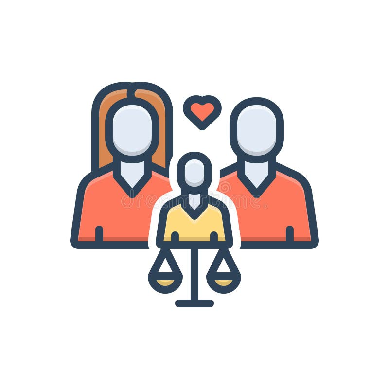 Mix Icon for Custody, Civil and Shield Stock Illustration ...