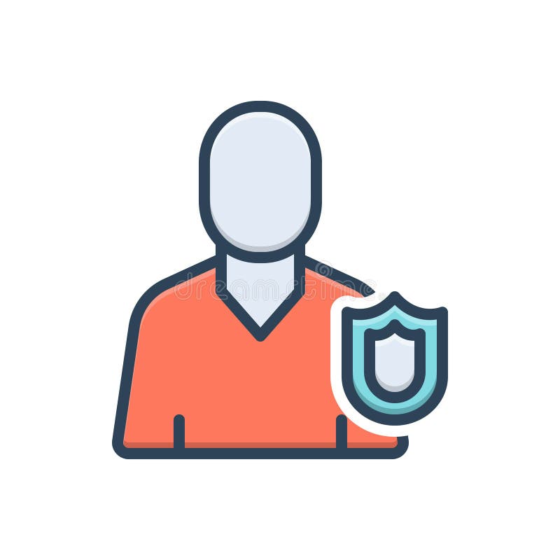 Mix Icon for Custody, Civil and Shield Stock Illustration ...