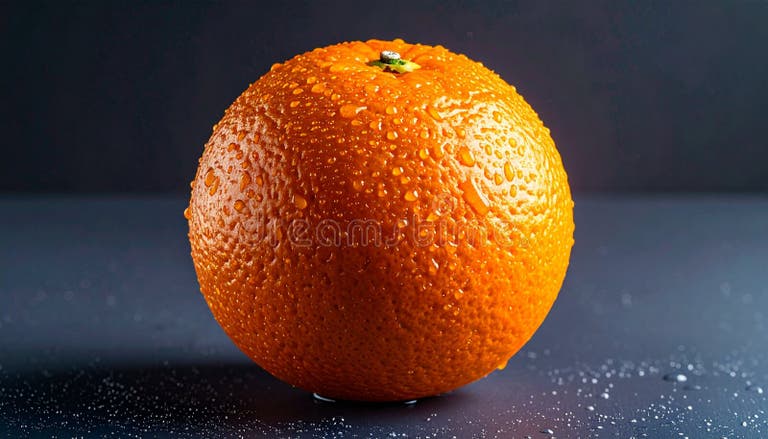 Fresh Healthy Orange Isolated Stock Illustration - Illustration of ...