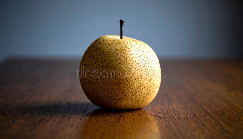 Fresh Healthy Ya Pear Isolated Stock Illustration - Illustration of ...