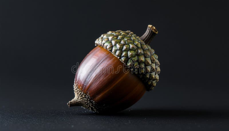 Fresh Healthy Acorn Isolated Stock Illustration - Illustration of ...