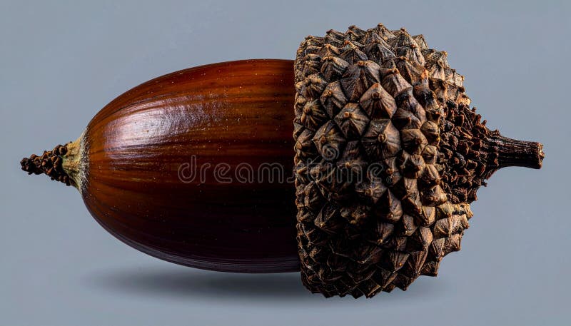 Fresh Healthy Acorn Isolated Stock Illustration - Illustration of ...