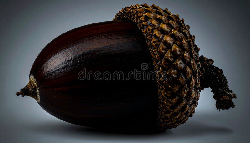 Fresh Healthy Acorn Isolated Stock Illustration - Illustration of ...