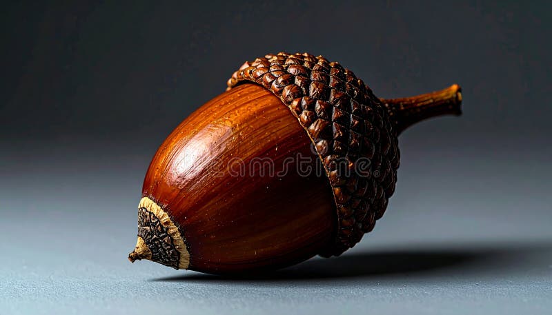 Fresh Healthy Acorn Isolated Stock Illustration - Illustration of ...