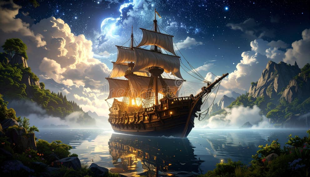 Drifting Beyond Time stock image. Image of dreamy, beautiful - 381362483