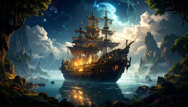 Drifting Beyond Time stock image. Image of expedition - 381362603