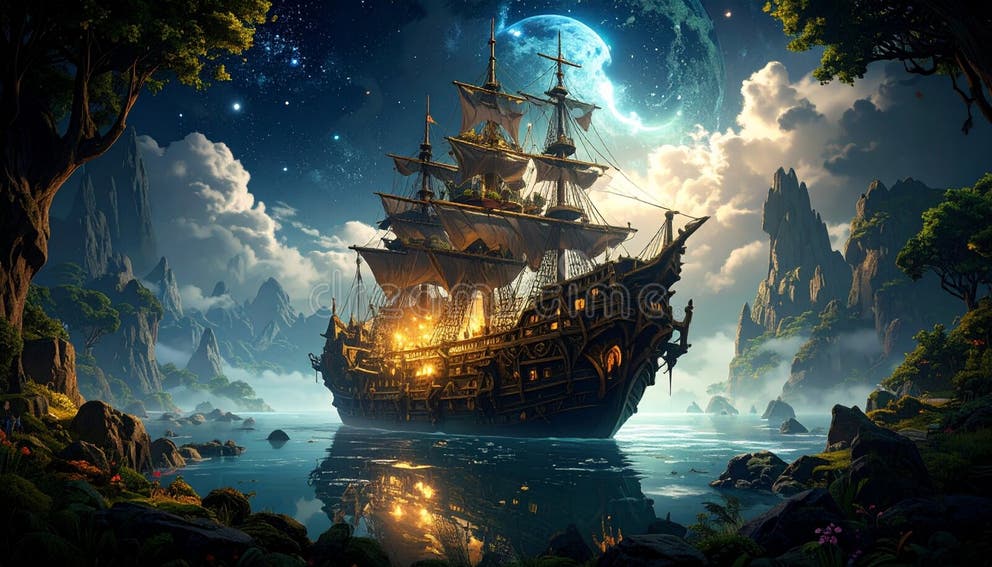 Drifting Beyond Time stock image. Image of expedition - 381362603