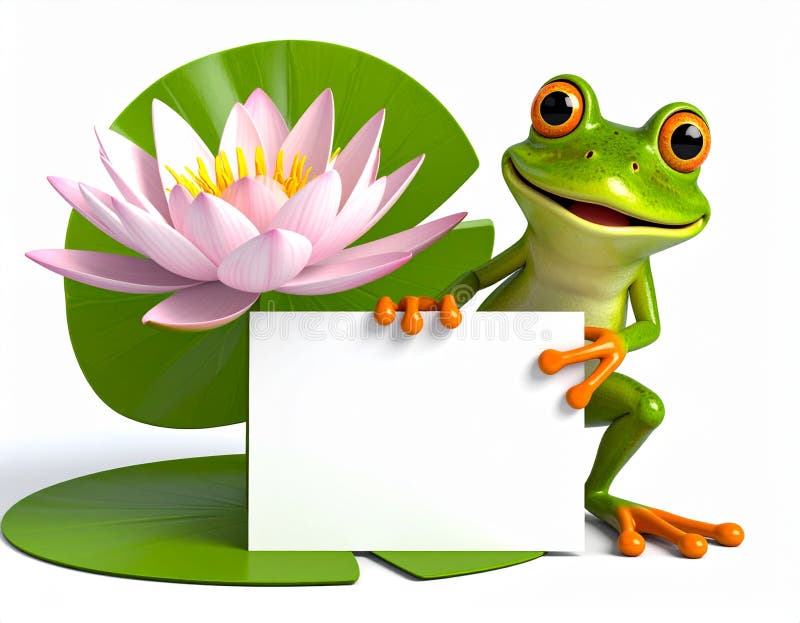 Frog birthday card cartoon stock illustration. Illustration of card ...