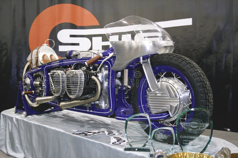 Custom Bike with 8-cylinder Engine (V8) Editorial Stock Image - Image ...