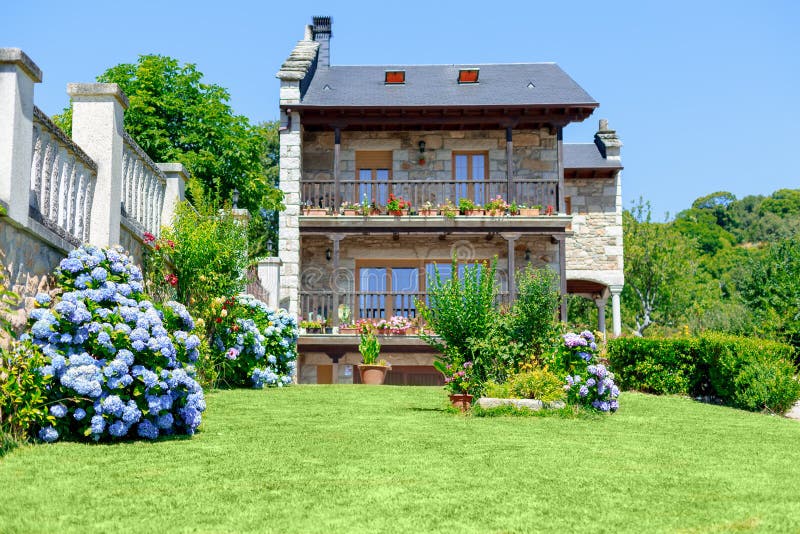 Custom Built Big Stone House Spain Stock Photos - Free & Royalty-Free ...