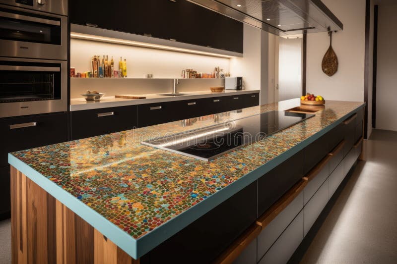 Custom-built Cooking Station with Sleek and Modern Design Elements ...