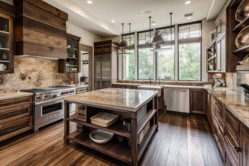 Custom-built Kitchen with Cooking Stations for Baking, Grilling, and ...