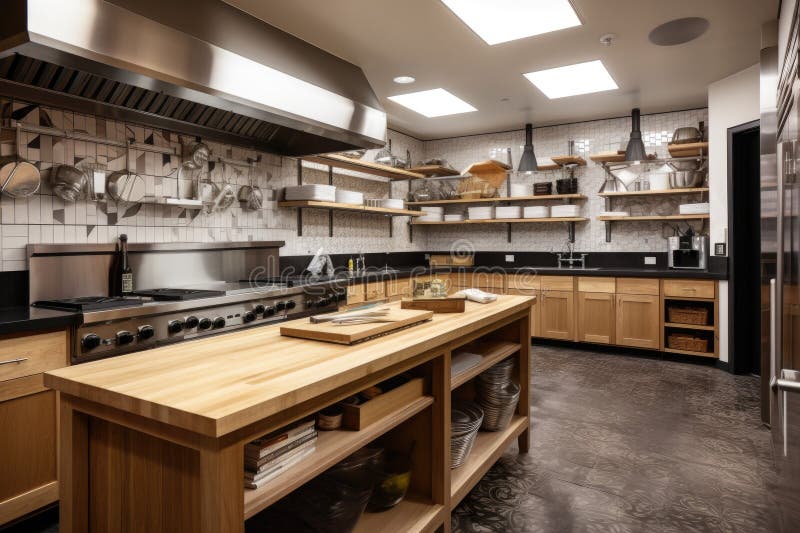 Custom-built Kitchen with Cooking Stations on Each Countertop and ...