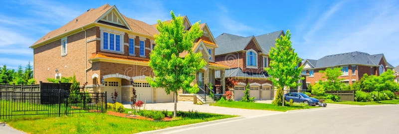 Custom Built Luxury House in the Suburbs of Toronto, Canada. Stock ...