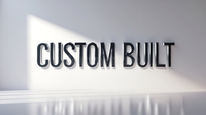 Custom Built Typography in a Contemporary Space with Soft Lighting ...