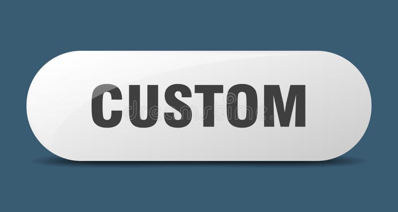 Custom Button. Custom Sign. Key. Push Button Stock Vector ...