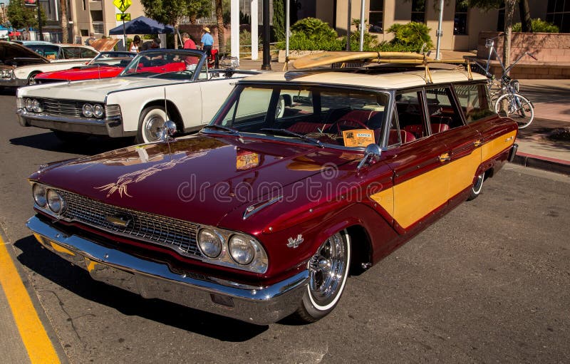 Custom car editorial stock image. Image of maroon, transportation ...