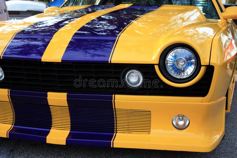 Custom Car Headlight stock image. Image of transport - 11919099