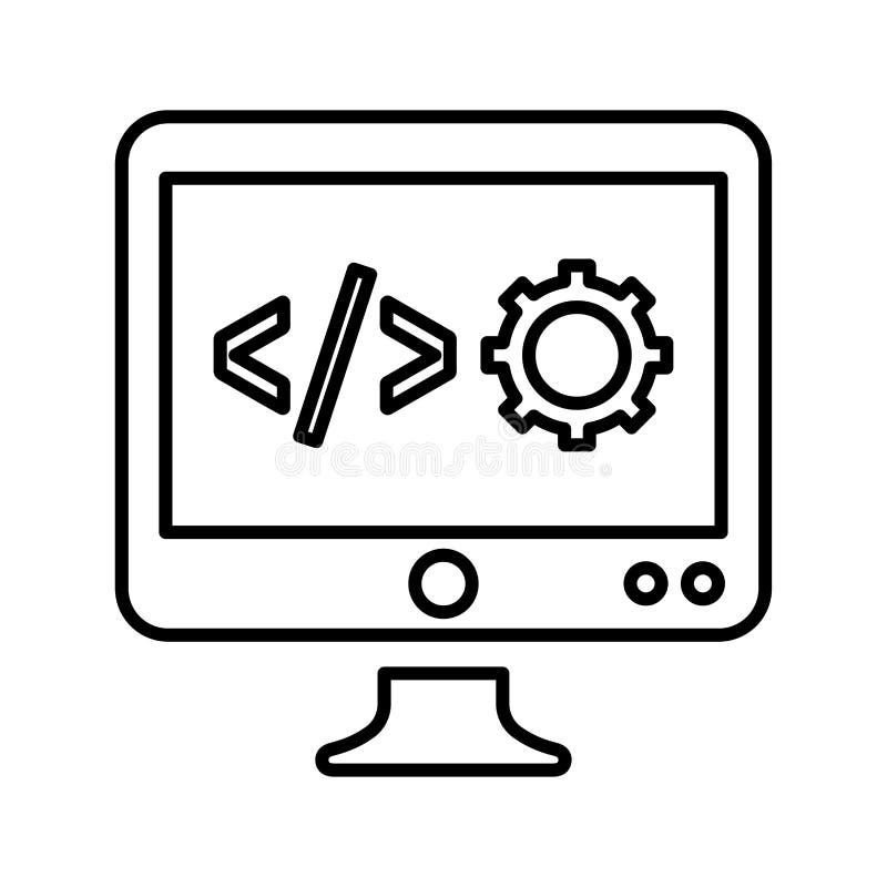 Custom Coding Symbol Programming Icon Vector Filled Flat Sign Solid Colorful Pictogram 4779