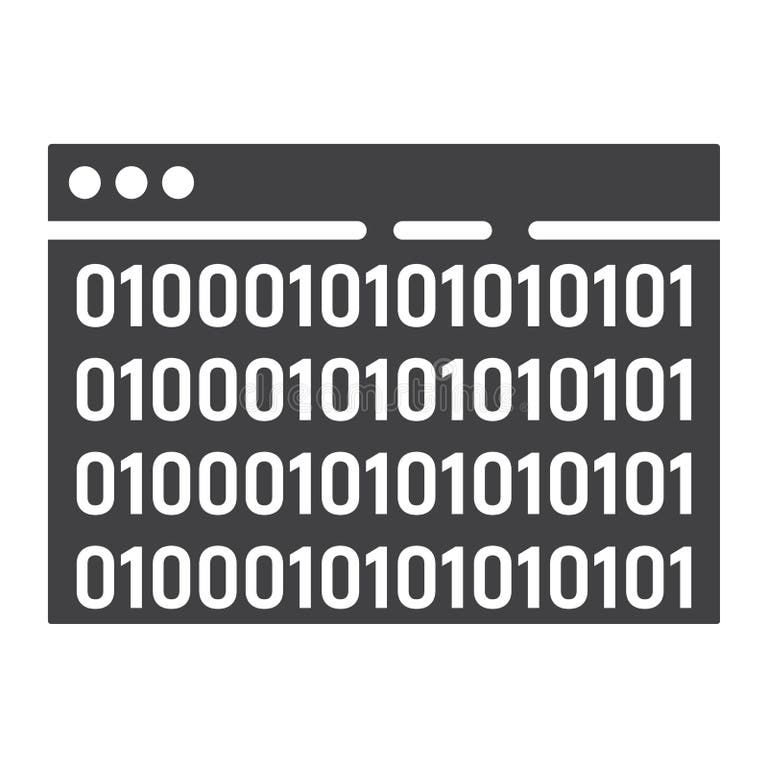 Custom Coding Glyph Icon, Seo and Development Stock Vector - Illustration of programmer, graphic ...