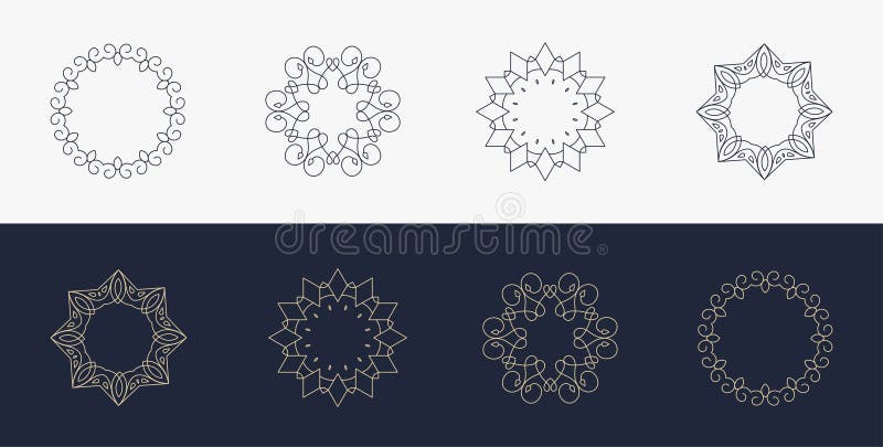 Custom Creative Luxury Frame Mandala Simple Retro Stock Vector ...
