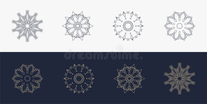 Custom Creative Luxury Frame Mandala Simple Retro Stock Vector ...