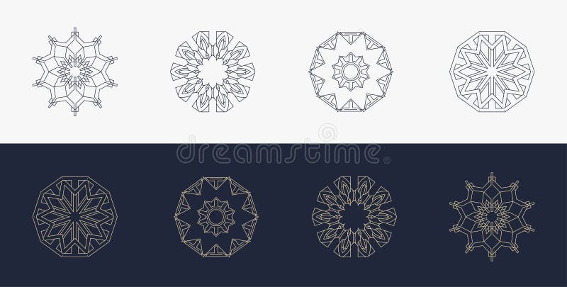 Custom Creative Luxury Frame Mandala Simple Retro Stock Vector ...
