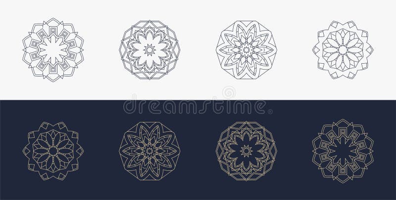 Custom Creative Luxury Frame Mandala Simple Retro Stock Vector ...