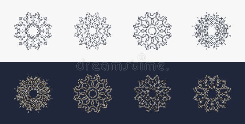 Custom Creative Luxury Frame Mandala Simple Retro Stock Vector ...