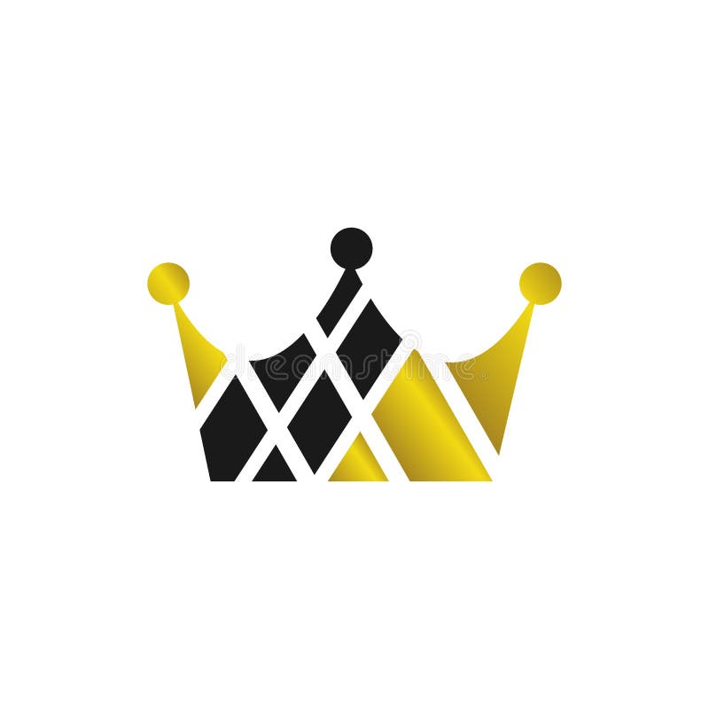 Gold Crown Logo Royal King Queen Abstract Design Vector Illustration ...