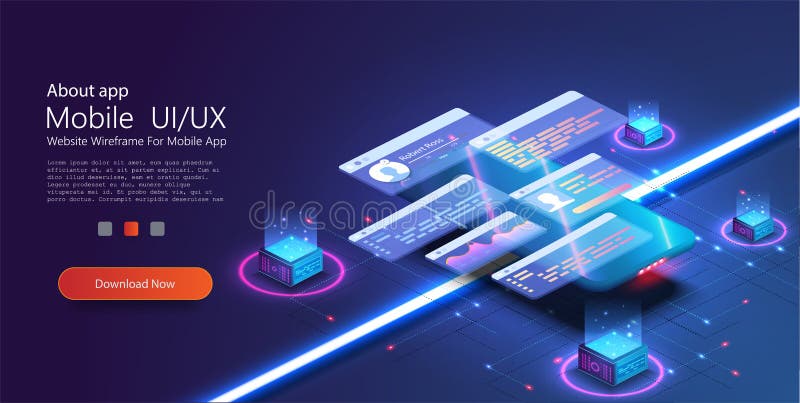 Custom Design for a Mobile Application, Ui UX Design. Phone with a ...