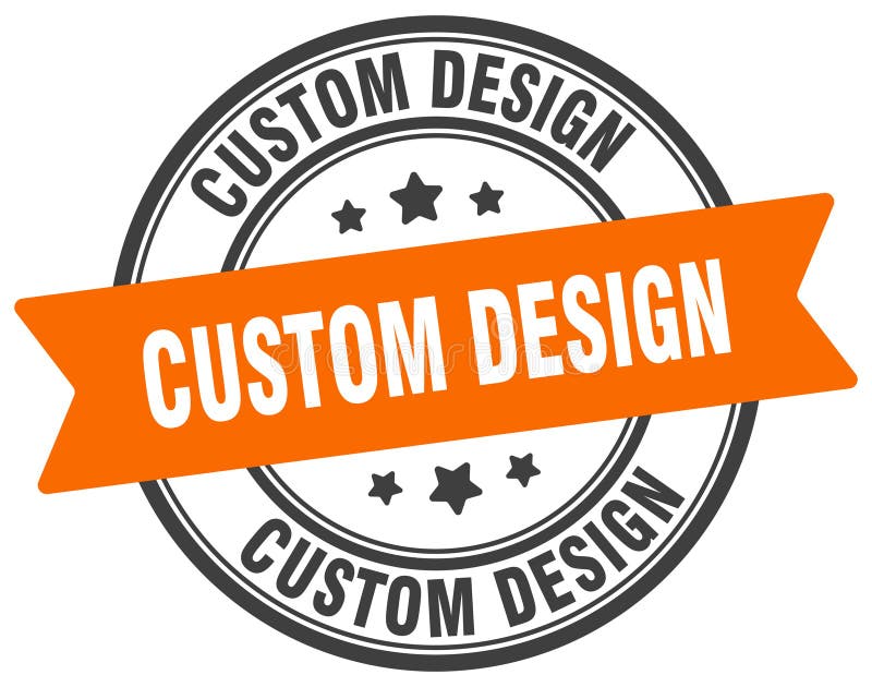 Custom Design Stamp. Custom Design Label on Transparent Background ...