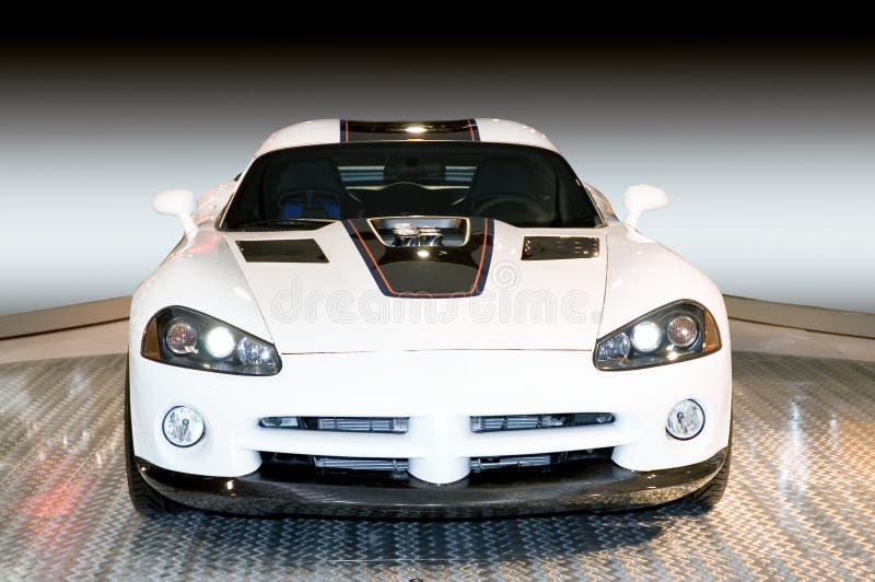 Custom Dodge Viper, Front View Stock Photo - Image of rims, design: 462864