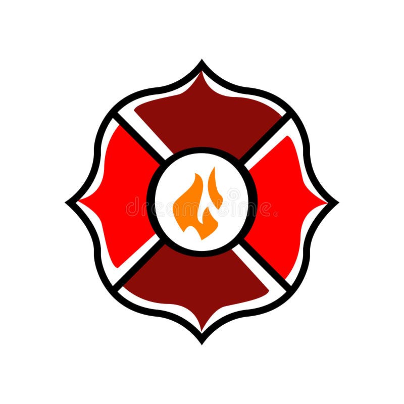 Shield and Fire Protection Concept Custom Firefighter Logo Vector ...