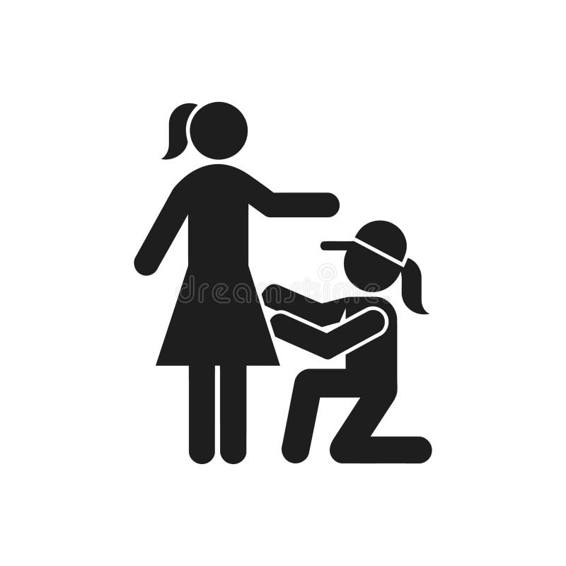 Custom Fitting Dress Icon stock vector. Illustration of sign - 361856617