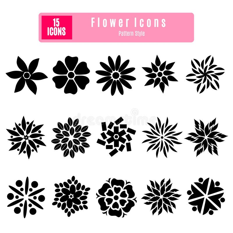 Custom Flower Pattern Illustration Stock Illustration - Illustration of ...